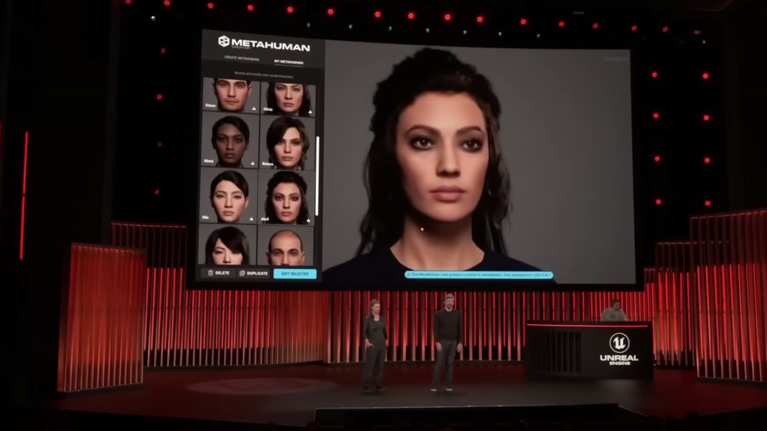 MetaHuman Real Time Facial Model Animation Demo State of Unreal 2023 ...